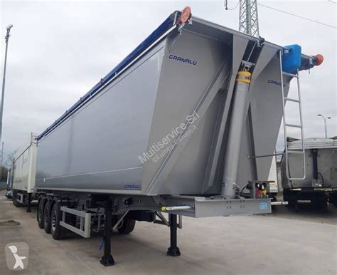 Semi Remorque Benne Céréalière Granalu G Aero 3 Essieux Neuve N°10460030