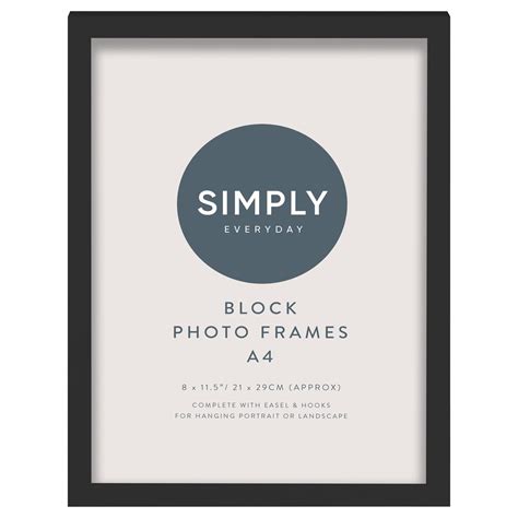 Simply Everyday A4 Block Frames 3pk Black Bandm Stores