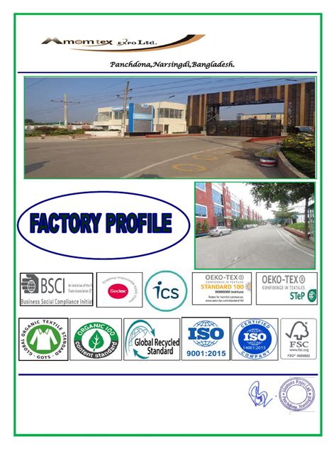 Factory Profile Update Momtex Expo Ltd Babar Output 2 Pdf
