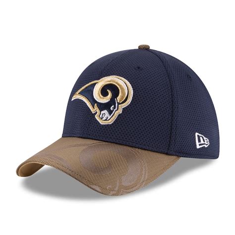 New Era Los Angeles Rams Navy 2016 Sideline Official 39thirty Flex Hat