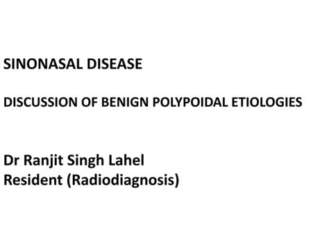 Sinonasal Polyps Pptx