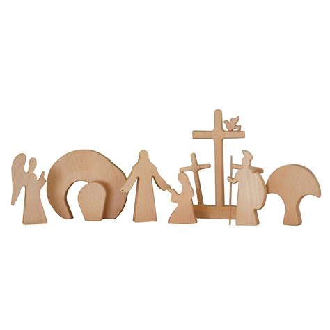 Easter Scene Wooden Decoration Easter Decor Wooden Vicedeal