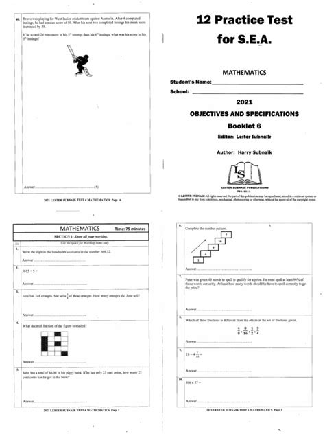Sea Practice Test 6 Pdf