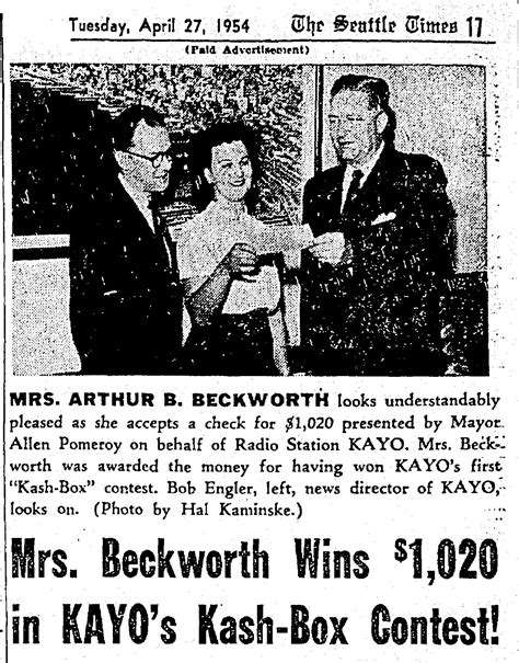 Bob Engler Komo 4 Booth Announcer Hydro Sportscaster Radio Executive Qzvx Broadcast History