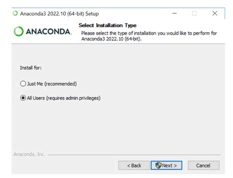anaconda installation process in windows learn data science