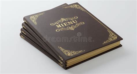 Leatherbound Menus Stock Illustrations 77 Leatherbound Menus Stock