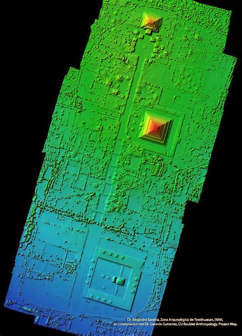 Ancient This Is A Lidar Scan Of Teotihuacan One Of The Largest And