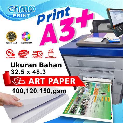 Jual Print A3 Art Paper And Matte Paper 120 150gsm Full Colour Print