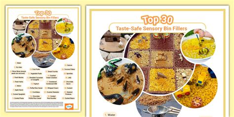 Top 30 Taste Safe Sensory Bin Filler Ideas