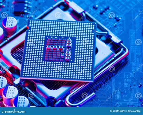 Cpu Connector Socket Or Slot Connector In The Motherboard Pc Components Electronic Modern