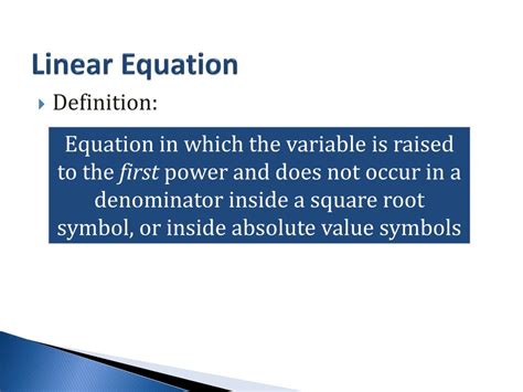 Ppt Chapter 3 Solving Linear Equations Powerpoint Presentation