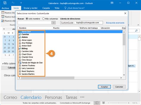 Solicitud Para Ver El Calendario De Outlook Compartir Y Acceder A Un