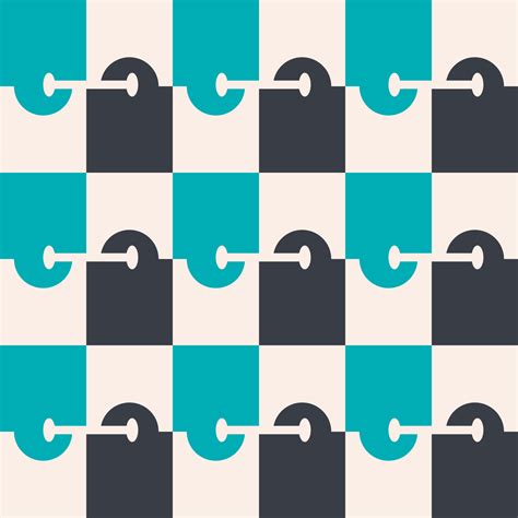 Abstract Retro Geometric Seamless Pattern With Vintage Color Vector
