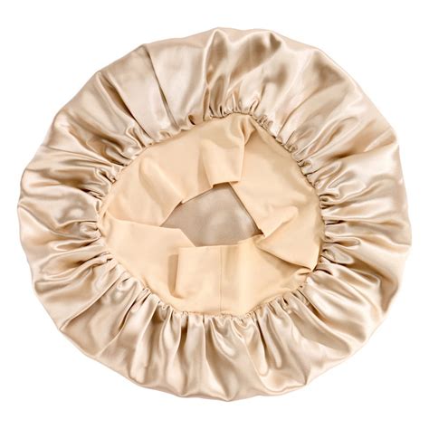 Blissy 100 Silk Halo Bonnet Champagne 100 Mulberry Silk
