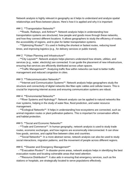 Geographys Network Analysis Guide Pdf Computer Network Transport