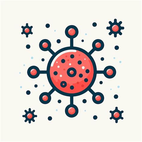 Premium Vector Vector Virus With A Simple Flat Design Style
