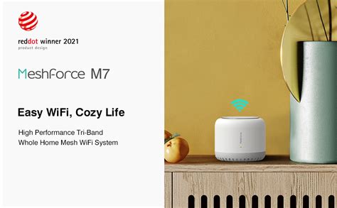 Meshforce M7 Tri Band Whole Home Mesh Wifi System 3 Pack Gigabit
