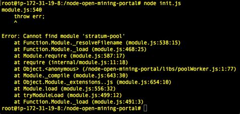 Npm Install Stratum Pool Error Code 128 Ubuntu 160403 · Issue 537 · Zone117xnode Open