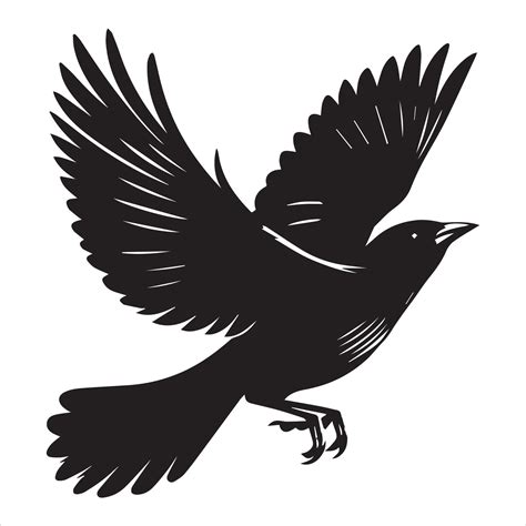 Red Winged Blackbird Silhouette Blackbird Clipart Red Winged