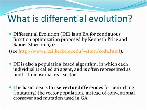 Multy Objective Differential Evolution Mode Ppt Download