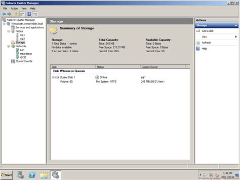 Windows Clustering Setup