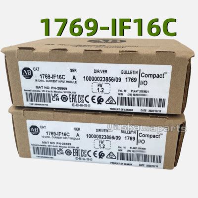 New Factory Sealed Ab 1769 If16c 1 Pcs 16 Chnlcurren Input Module Tx