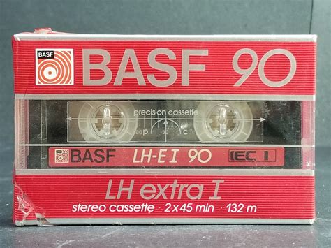 Vintage Basf Cassette Tapes Lh E I 90 New Sealed Etsy