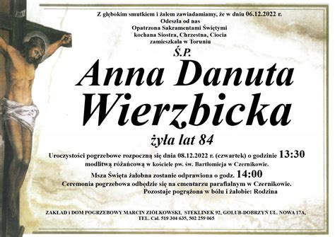 Anna Danuta Wierzbicka Pogrzeby Ziółkowski