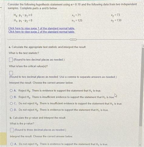solved consider the following hypothesis statement using