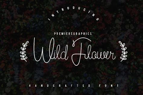 Wild Flower Script By Premiere Graphics Thehungryjpeg