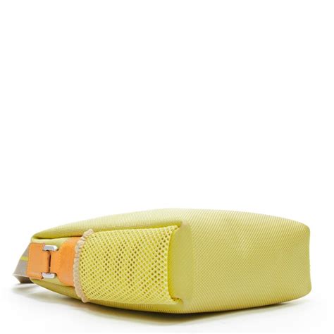 Louis Vuitton 2003 Lv Cup Geant Neon Yellow Damier Canvas Crossbody Bag