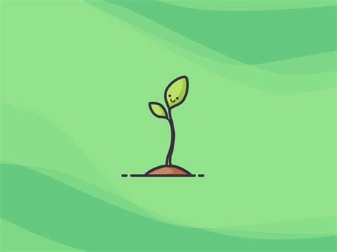 Plant  Animated Floating Brown Plant Animation 