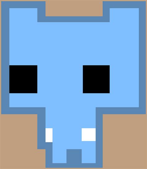 Pico Park Character Light Blue Pixel Art
