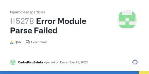 Error Module Parse Failed · Tsparticles Tsparticles · Discussion 5278 · Github
