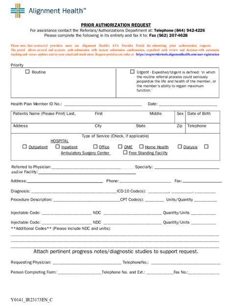 Alignment Health Plan Member Forms