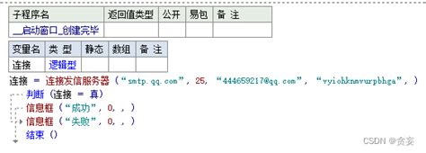 易语言用smtp发送qq邮件 易语言发送邮件 csdn博客