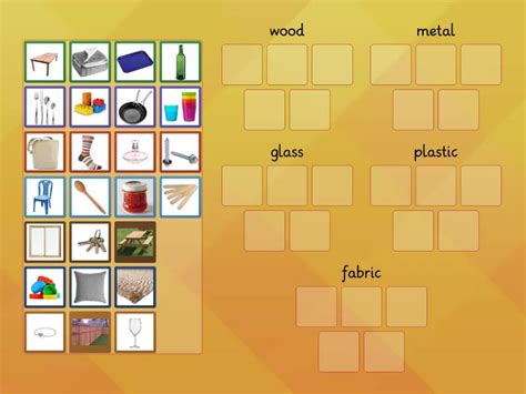 Tlc Can I Identify And Classify Materials Ordenar Por Grupo