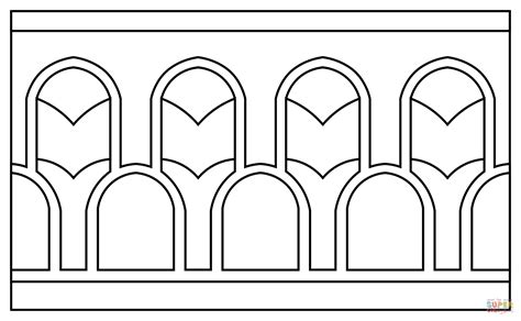 Assyrian Pattern Coloring Page Free Printable Coloring Pages