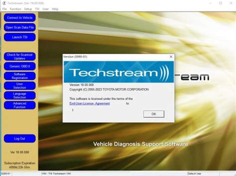022023 Toyota Techstream 1800008 Diagnostic Softwareinstruction