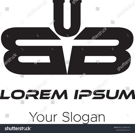 Bub Letter Logo Design Template Stock Vector Royalty Free 2224815411