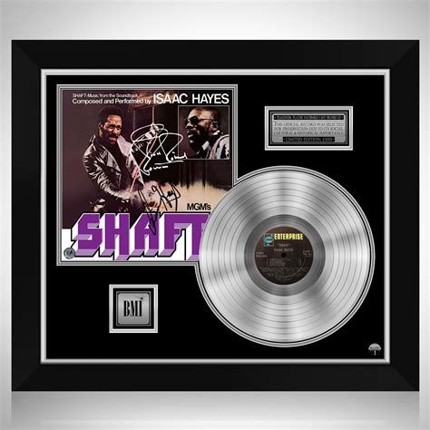 Shaft 1971 Soundtrack Platinum Lp Limited Signature Edition Custom