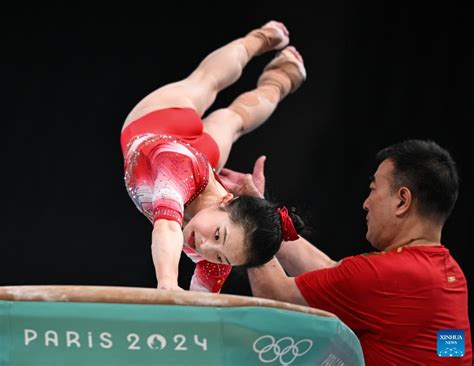 Members Of Team China Participate In Artistic Gymnastics Training