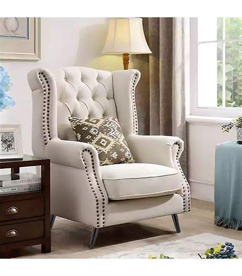 Classic Beige Wing Chair Liberty Furniture