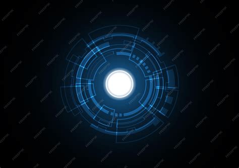 Premium Vector Technology Abstract Future Circle Background Vector