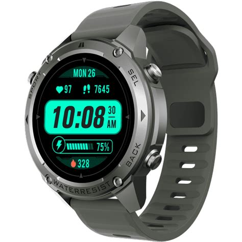 3plus Recon Hd Amolled Military Smartwatch Gunmetal With Answer