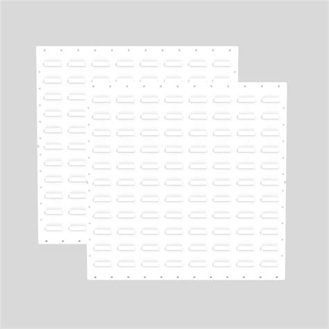Louvered Wall Panels 24w X 24h White Used W Plastic Bins Valley