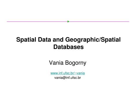 ppt spatial data and geographic databases powerpoint presentation
