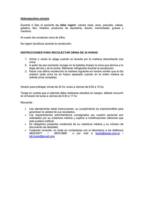 Hidroxiprolina Urinaria