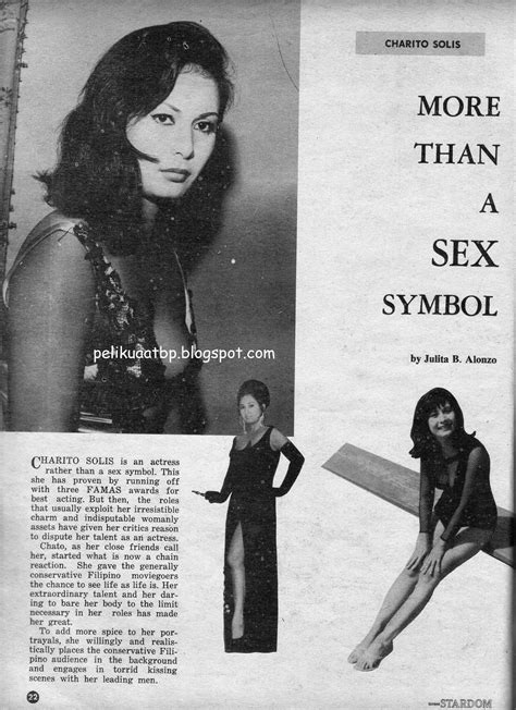 Pelikula Atbp Charito Solis More Than A Sex Symbol By Julita B Alonzo Screen Stardom Vol