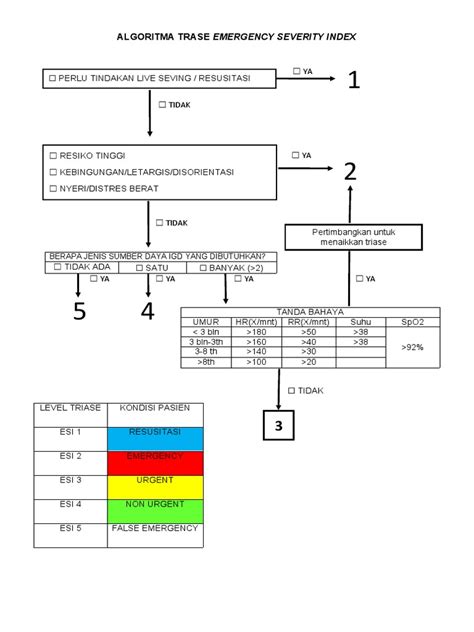 Algoritma Trase Emergency Severity Index Pdf